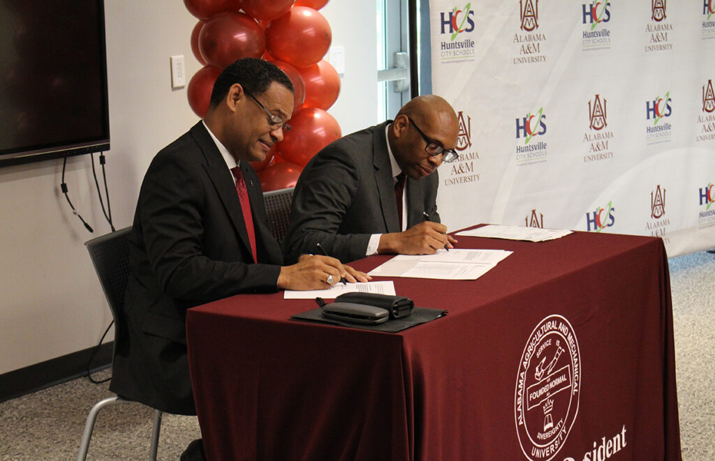 Alabama A&M signs MOU with Huntsville City Schools - 256 Today