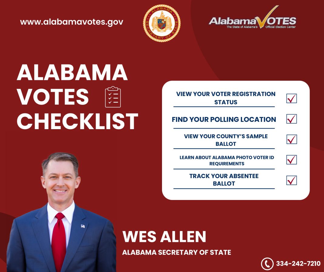 Allen recommends AlabamaVotes.gov to prepare for General Election - 256 ...