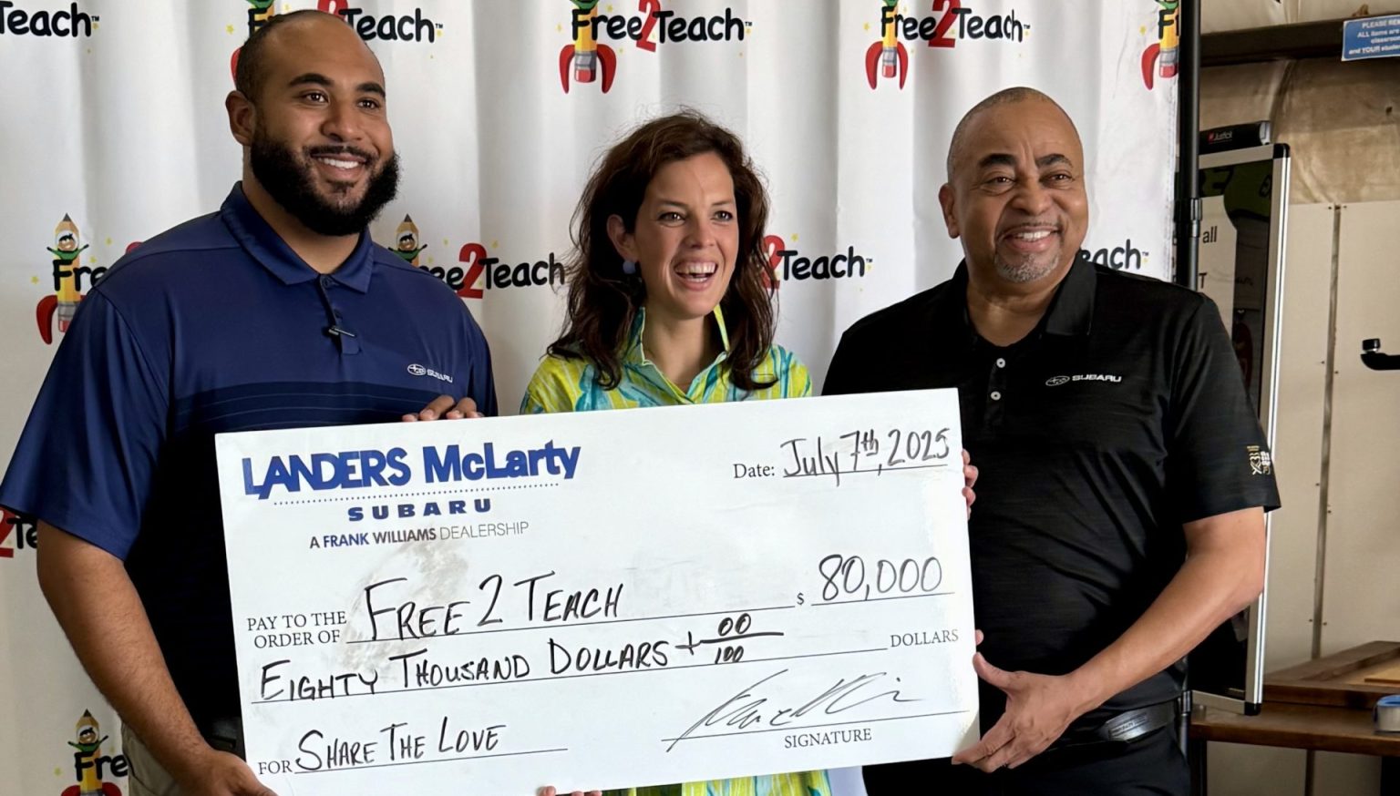 Driving for education: Free 2 Teach celebrates opening for school year ...