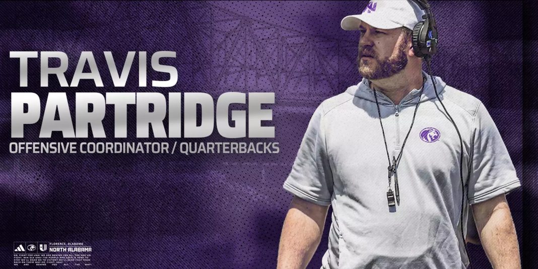 North Alabama hires Travis Partridge as offensive coordinator - 256 Today